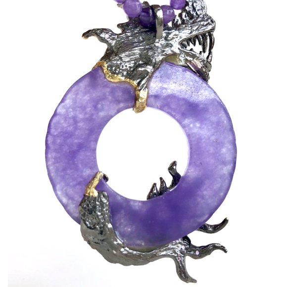 Amy Kahn Russell | Jewelry | Amy Kahn Russell Dragon Pendant Beaded ...